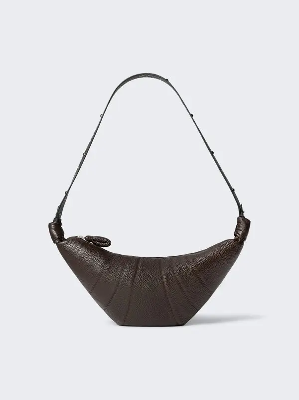 LEMAIRE Western Studs Medium Croissant Bag - Brown