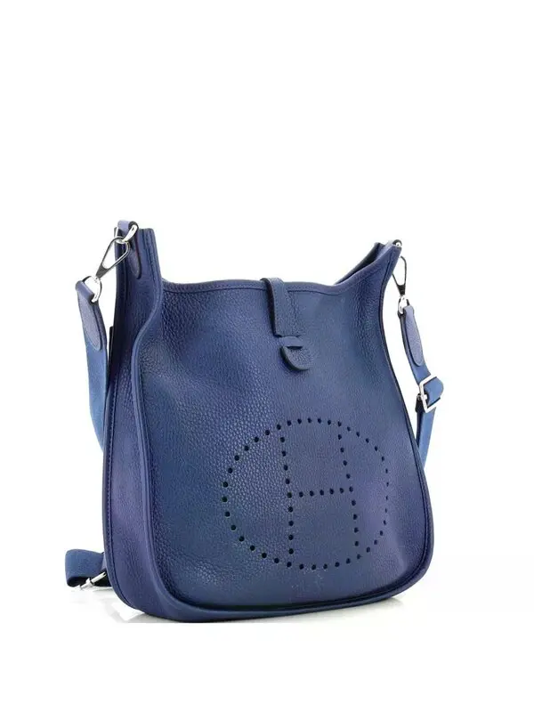 Hermès Evelyne Gen Iii Clemence Pm Crossbody Bag - Blue