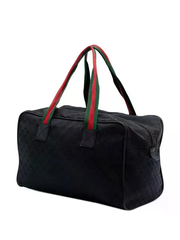 Gucci Gg Canvas Web Travel Bag