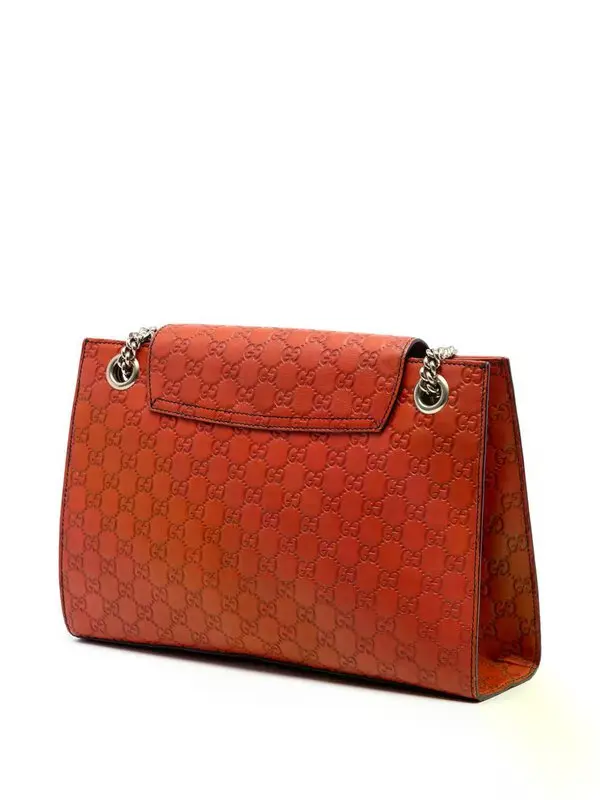 Gucci Large Sissima Emily Shoulder Bag - Orange