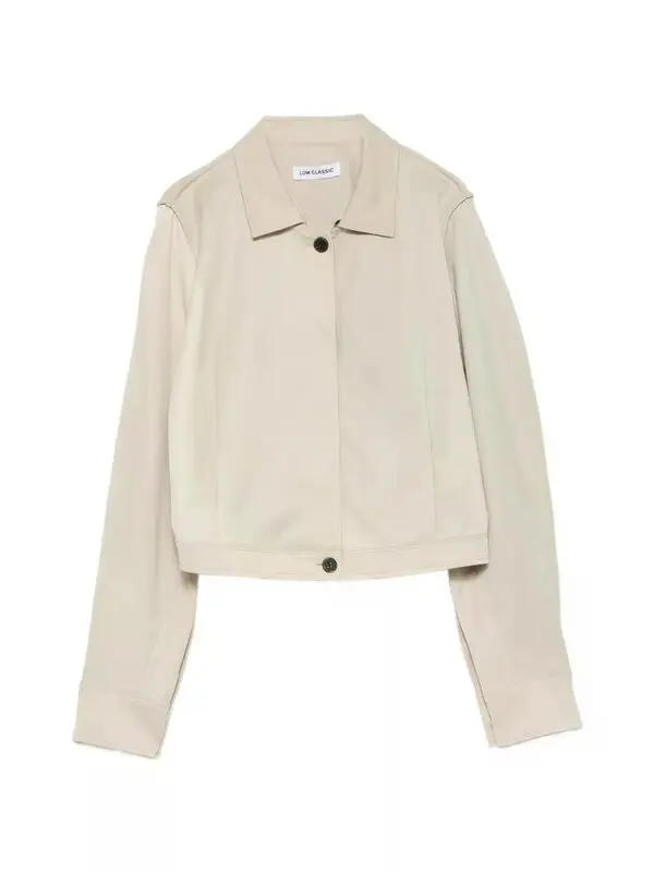 LOW CLASSIC Shirt Jacket With Notched Lapels
