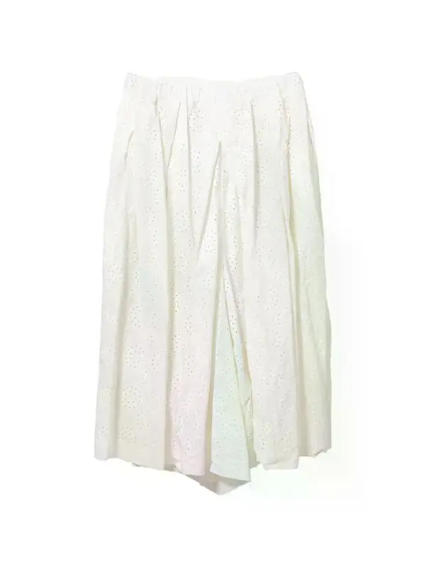 Comme Des Garçons Eyelet Trousers - White