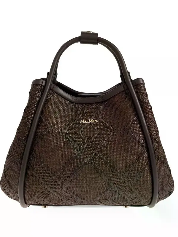 Max Mara Woven Tote Bag - Brown