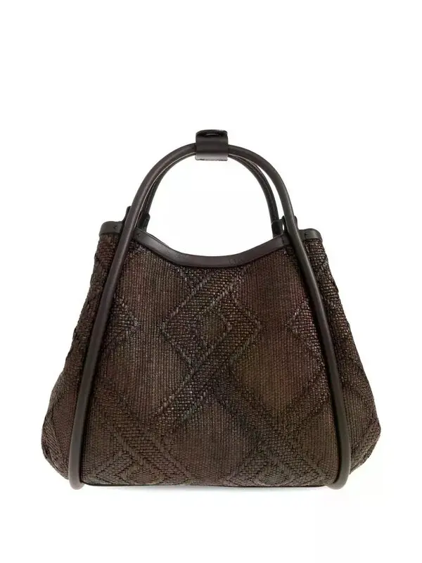 Max Mara Woven Tote Bag - Brown