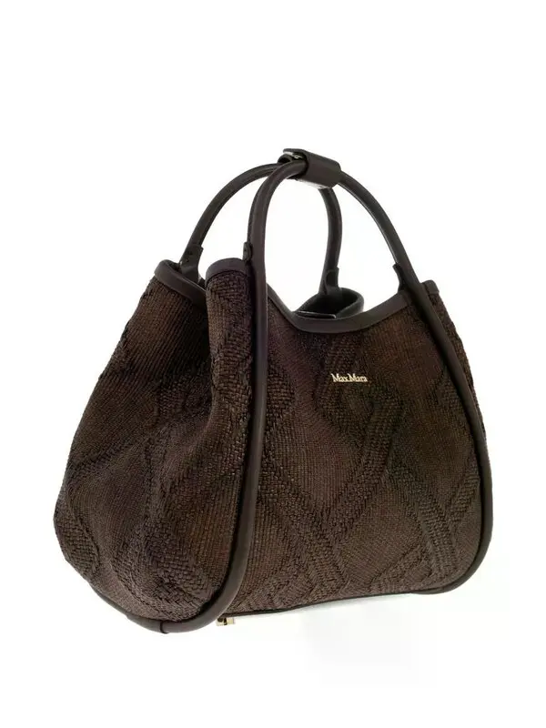 Max Mara Woven Tote Bag - Brown