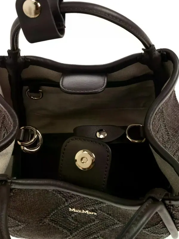 Max Mara Woven Tote Bag - Brown