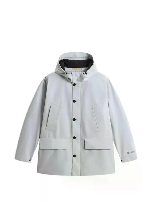 Woolrich Gtx Summer Parka Coat - Grey