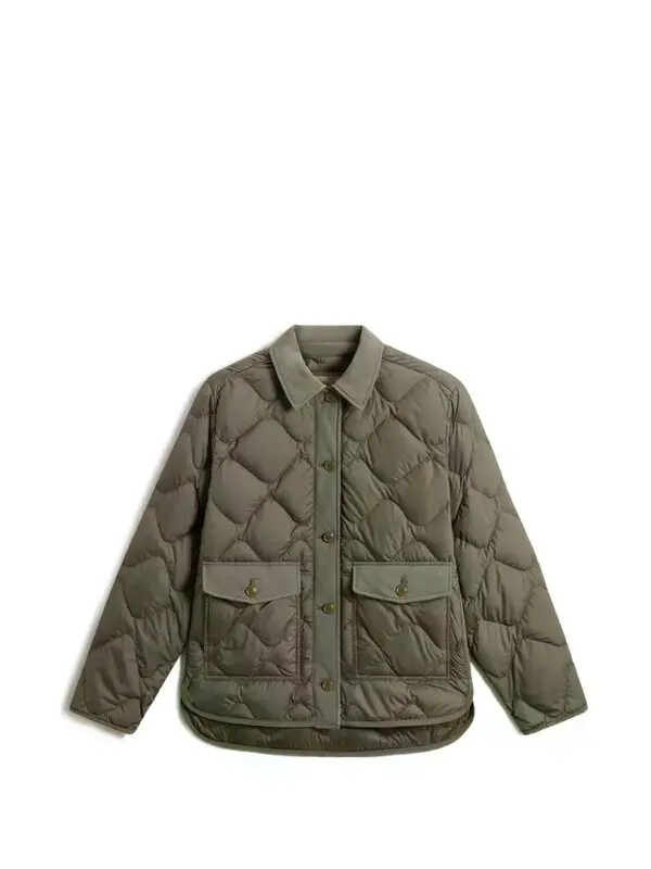 Woolrich Quilted Shirt Jacket - Green