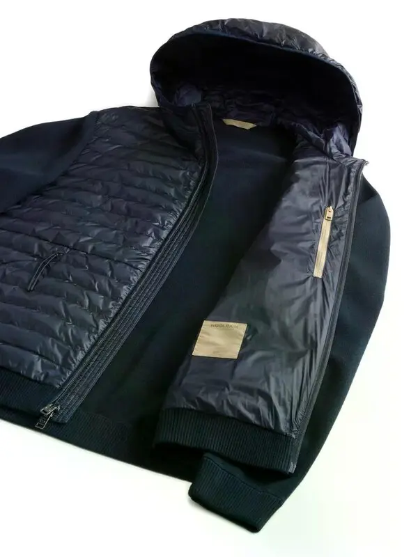 Woolrich Hybrid Hooded Jacket - Blue