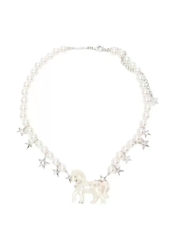 YVMIN Paradise Pony Star Necklace - Silver