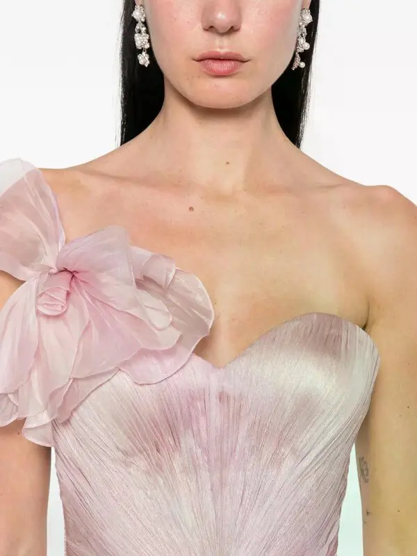 IRIS SERBAN Suriel Ruched Maxi Dress