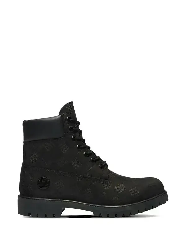 Timberland 6-inch Debossed Print Boots - Black