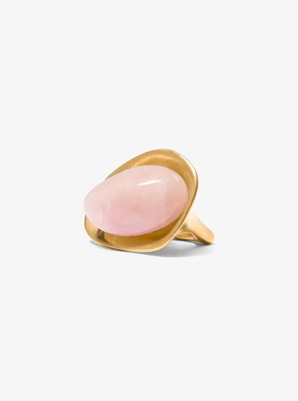 Michael Kors 24k-gold-plated Brass Ring - Purple