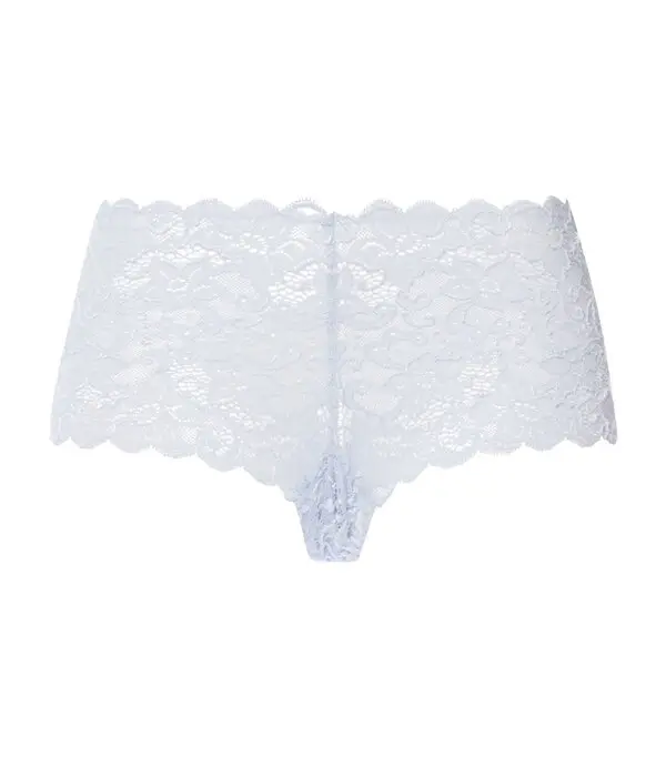 Hanro Lace Moments Maxi Briefs - Blue