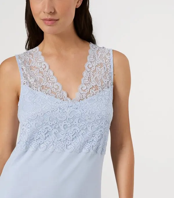 Hanro Cotton Lace-trim Moments Nightdress