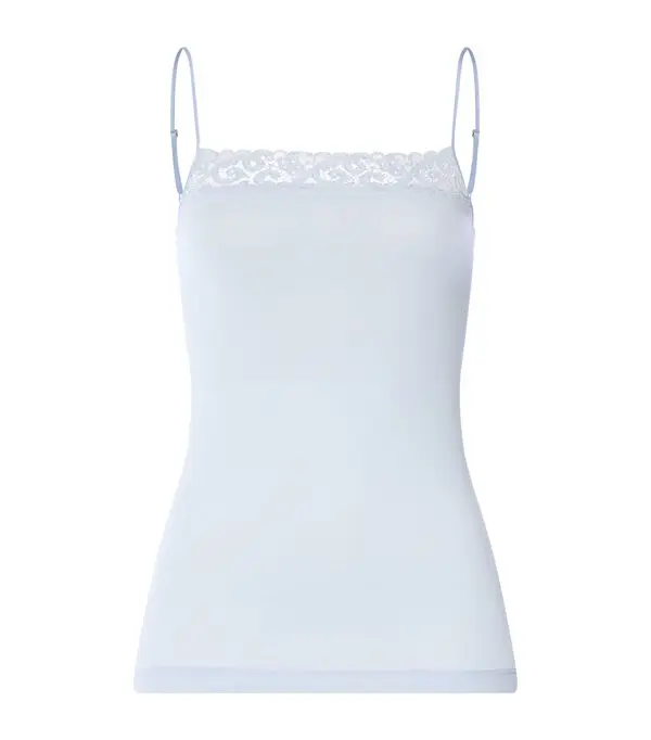 Hanro Cotton Moments Tank Top - Blue