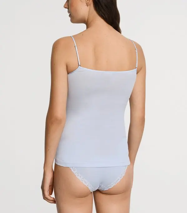 Hanro Cotton Moments Tank Top - Blue
