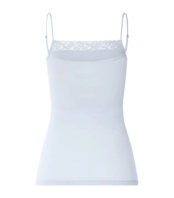 Hanro Cotton Moments Tank Top - Blue