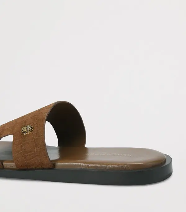 Kurt Geiger Suede Bond Slides - Beige