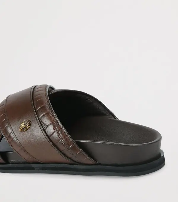 Kurt Geiger Leather Baron Sandals - Brown
