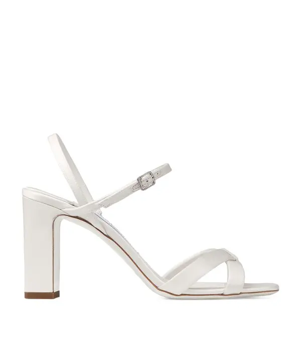JIMMY CHOO Elsy 85 Heeled Sandals - Ivory