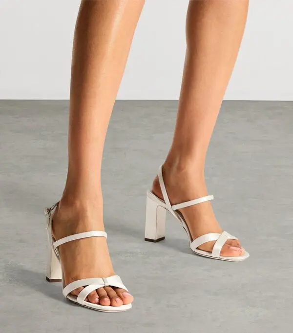JIMMY CHOO Elsy 85 Heeled Sandals - Ivory