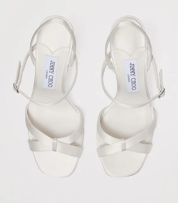 JIMMY CHOO Elsy 85 Heeled Sandals - Ivory