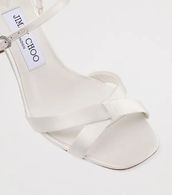 JIMMY CHOO Elsy 85 Heeled Sandals - Ivory