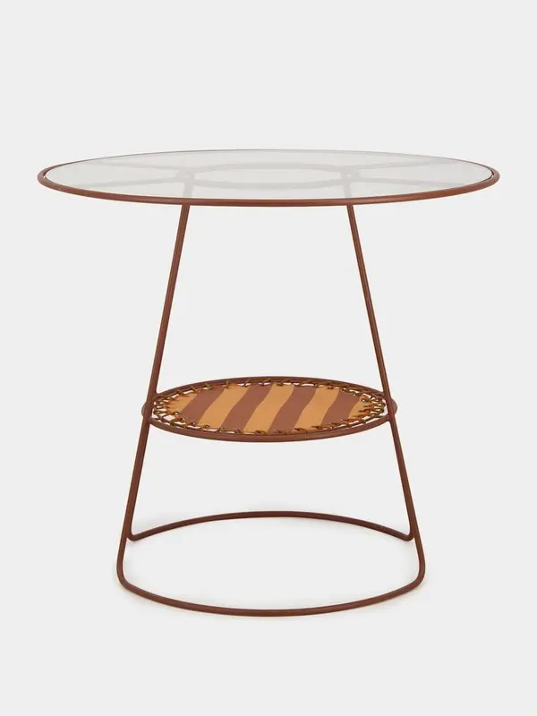 HONORÉ Palmer Striped Table - Orange