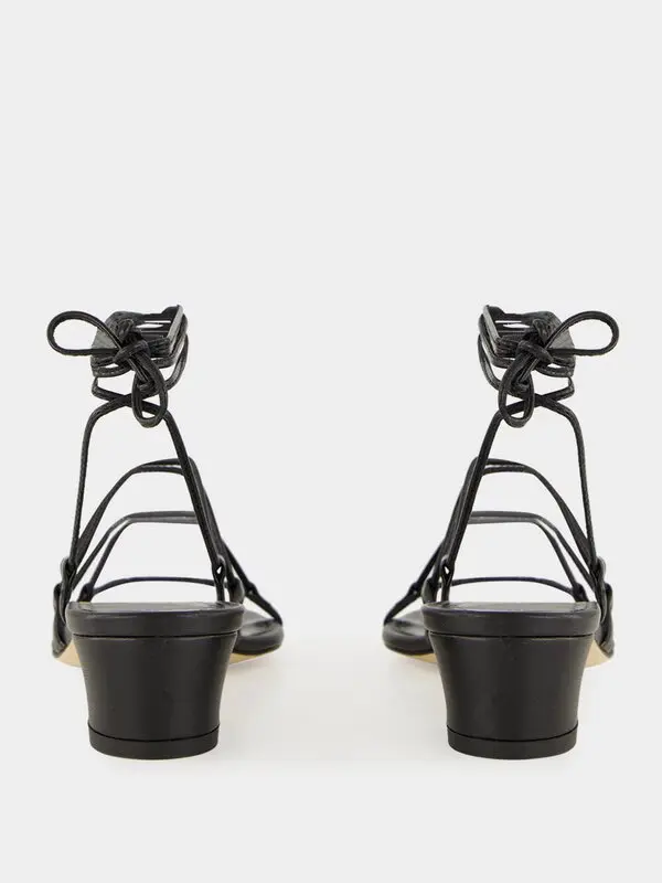 Manolo Blahnik Dellasan Nappa Leather Sandals