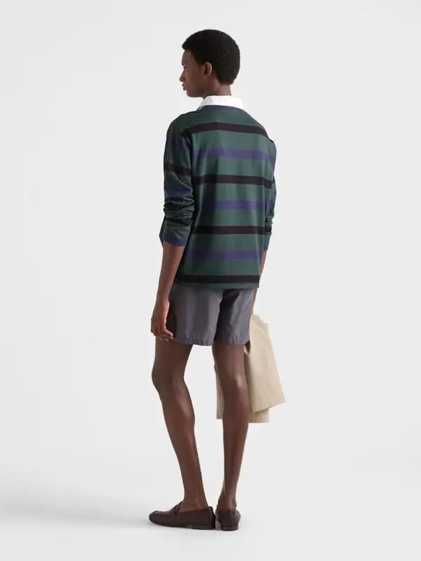 Prada Recycled Polyamide Swimming Short - Grey
