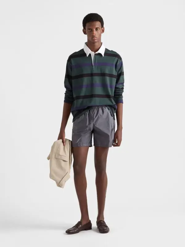 Prada Recycled Polyamide Swimming Shorts - Grey