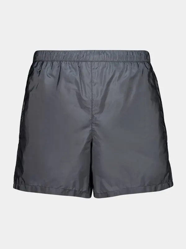 Prada Recycled Polyamide Swimming Short - Grey