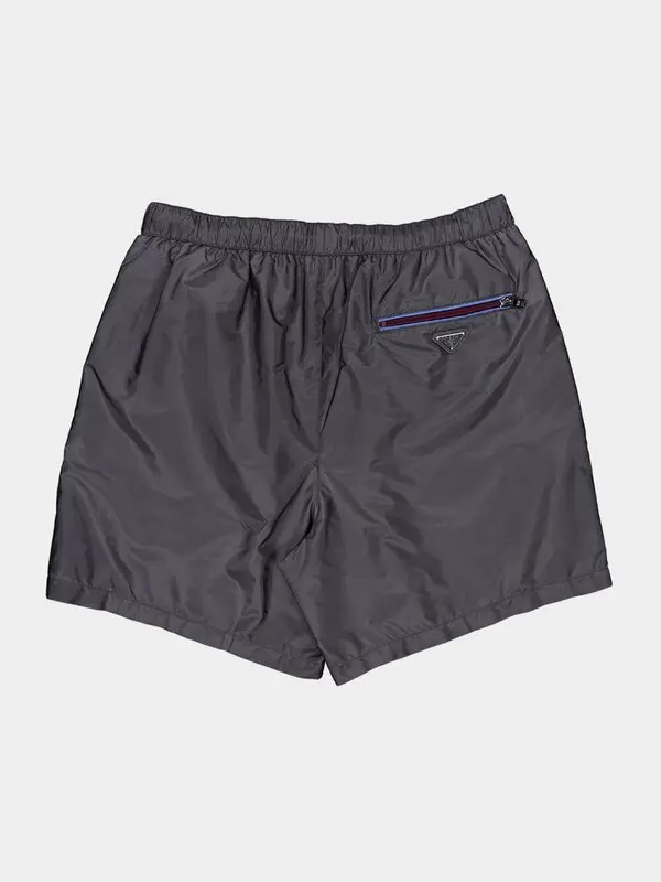 Prada Recycled Polyamide Swimming Short - Grey