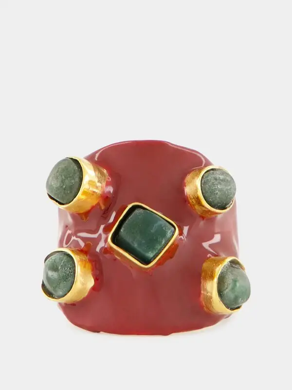 PAULA Gaura Stone Embellished Ring - Multicolour