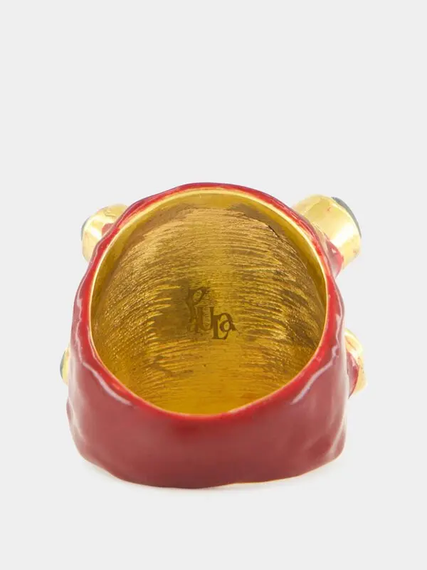 PAULA Gaura Stone Embellished Ring - Multicolour
