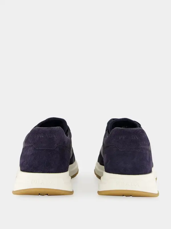 Prada Prax Suede And Re-nylon Sneakers