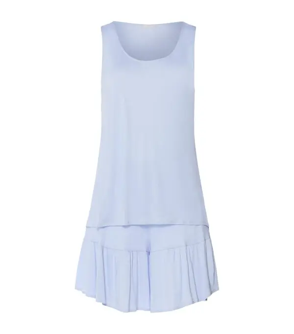Hanro Modal Isabella Short Pyjama Set - Blue