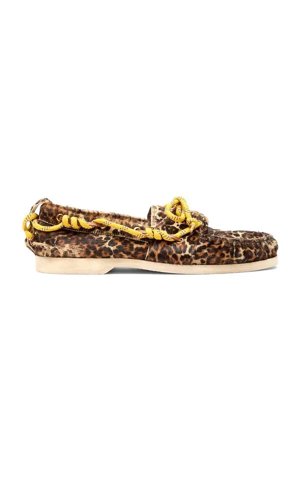 GOLDEN GOOSE Cruise Leopard Print Leather Loafers - Multi