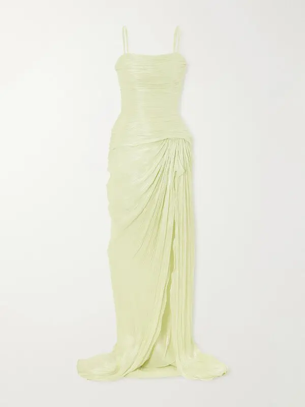 MARMAR HALIM Draped Georgette Gown