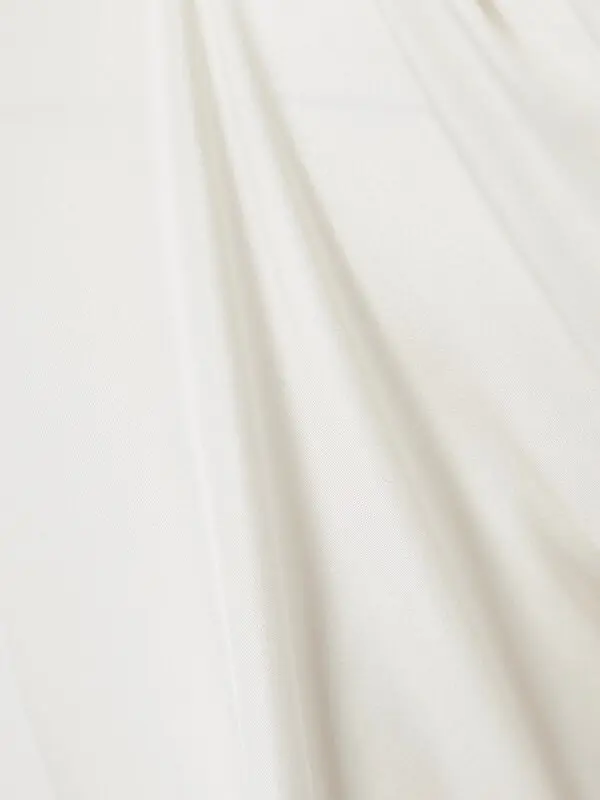 Posse Cove Stretch-silk Straight-leg Trousers - Neutrals