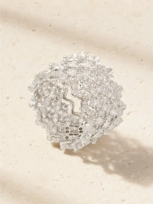 Buccellati Rombi Eternelle 18-karat White Diamond Ring - Gold