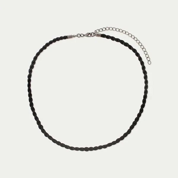 SOPHIE BLAKE Twisted Silk Cord Necklace - Brown