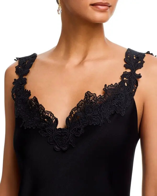 Kobi Halperin Lace Trimmed Maxi Dress