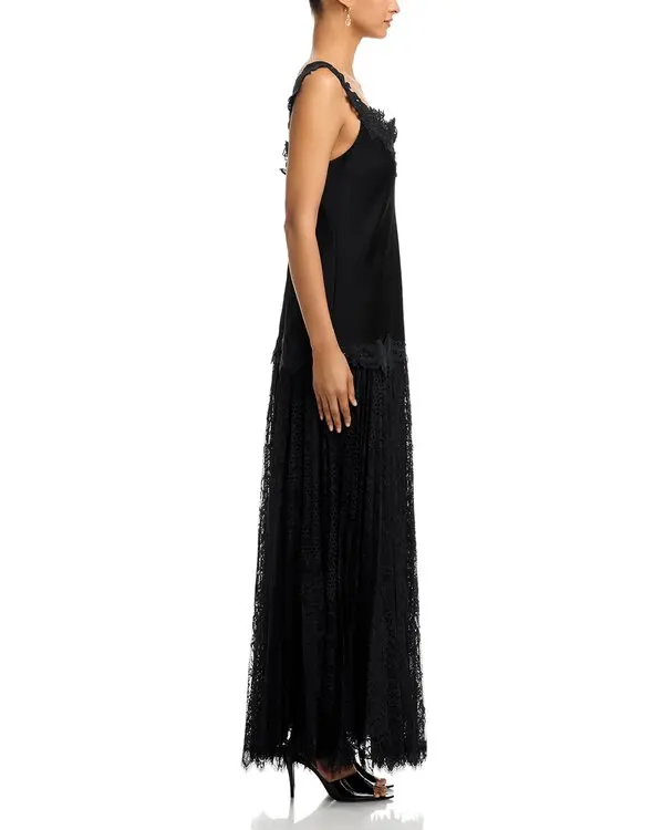 Kobi Halperin Lace Trimmed Maxi Dress