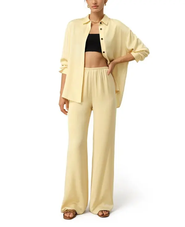 Lilysilk Stretch Double Georgette Oversized Shirt