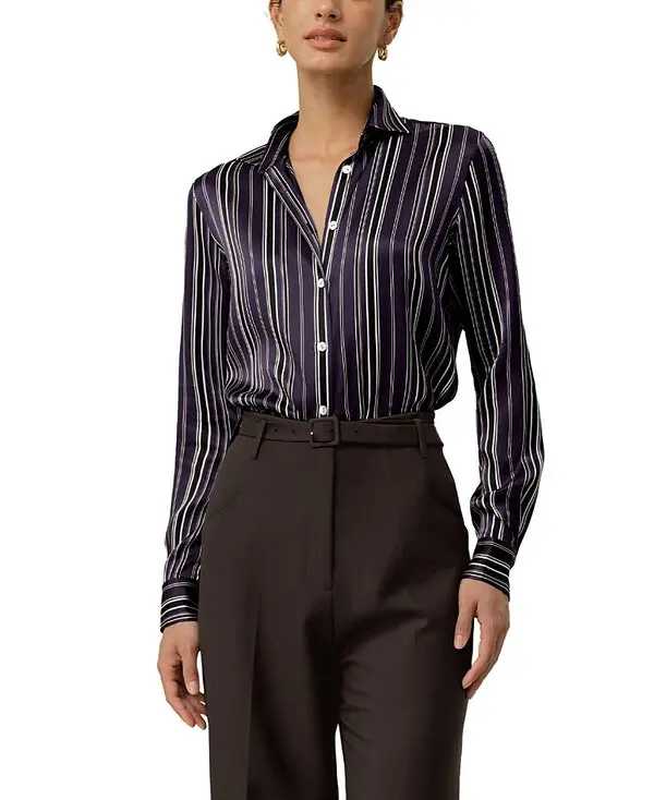 Lilysilk Striped Silk Shirt