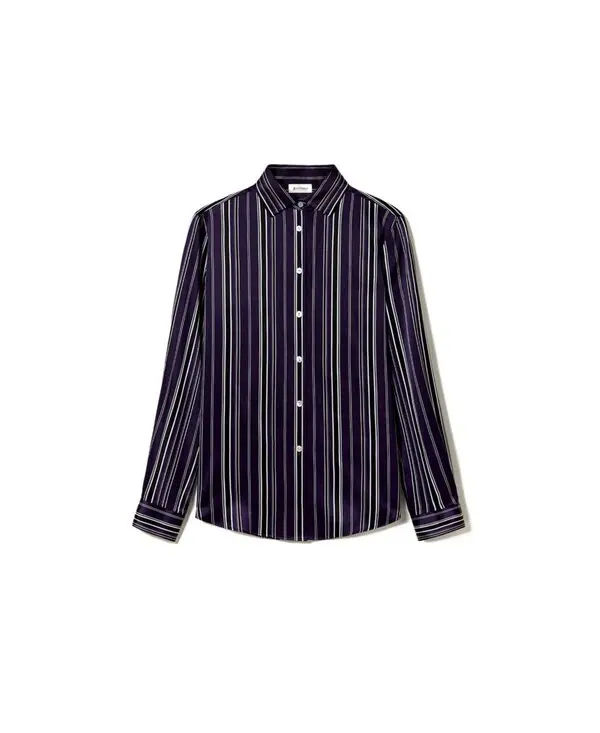 Lilysilk Striped Silk Shirt