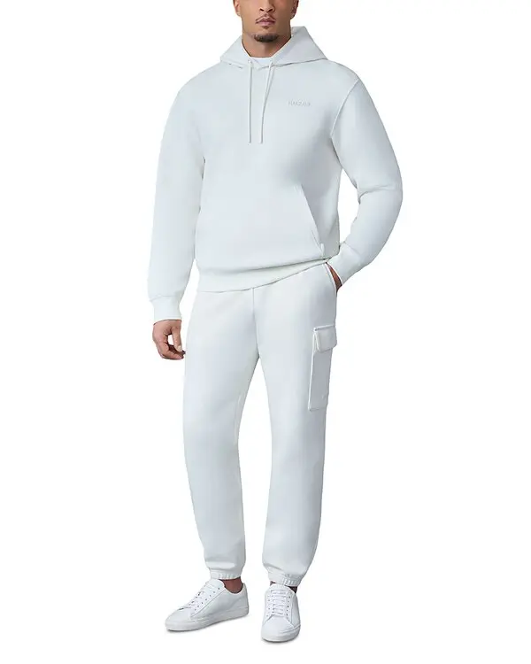 Mackage Kolton Double-face Jersey Logo Hoodie - Cream