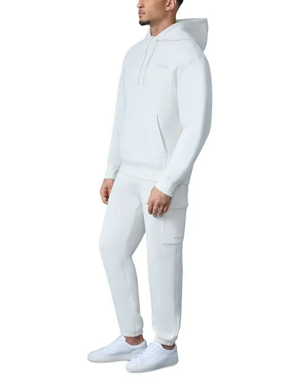 Mackage Kolton Double-face Jersey Logo Hoodie - Cream